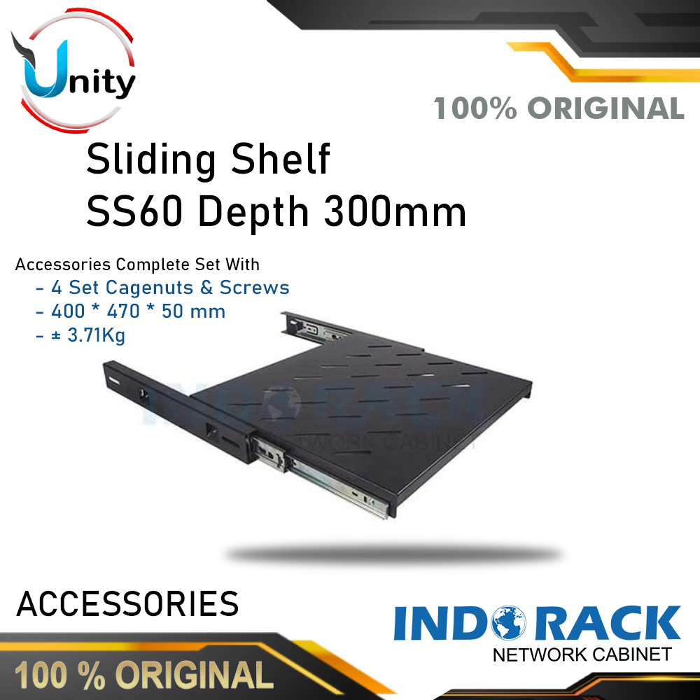 Sliding Shelf Indorack Depth 300mm SS60 Rack Server | Shopee Malaysia