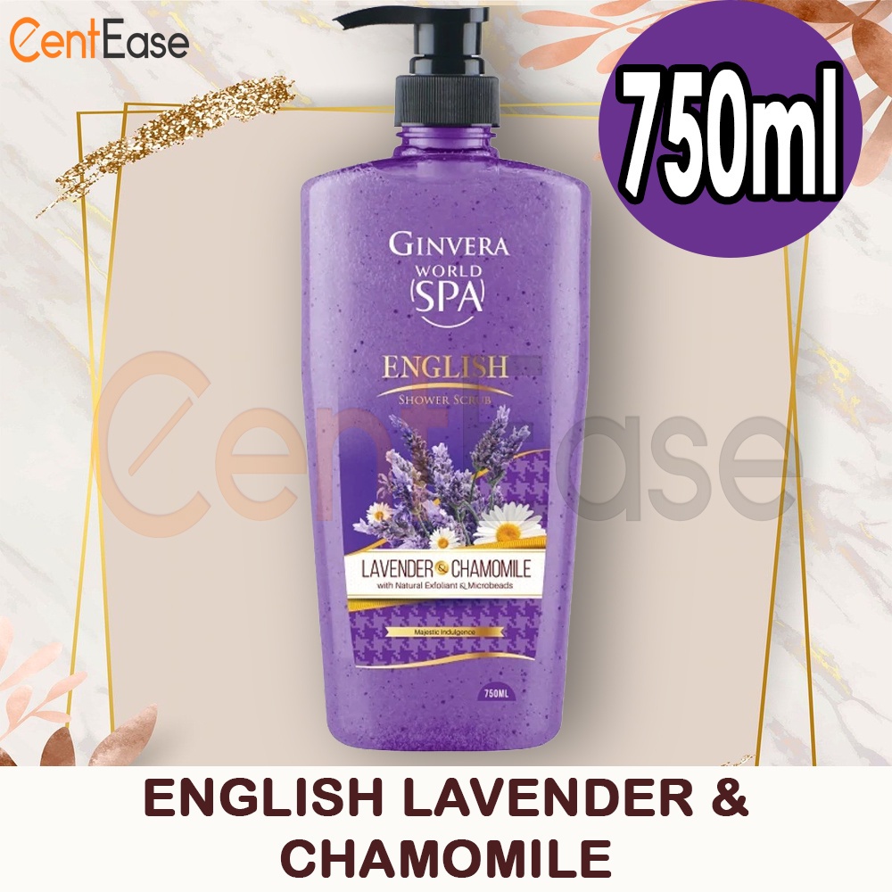 Ginvera World Spa English Lavender & Chamomile Shower Scrub 750ml ...