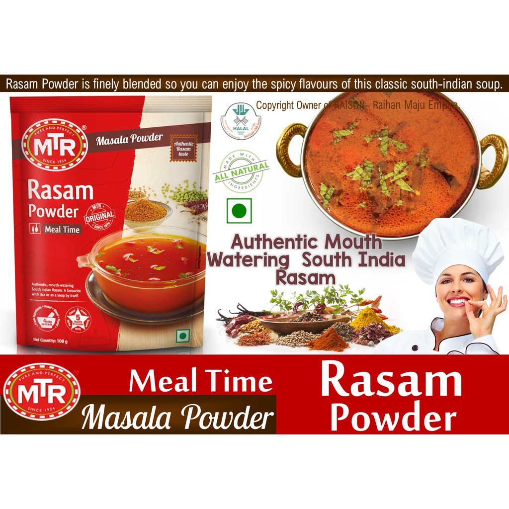 MTR RASAM POWDER 200gm- Rasam Powder is finely blended so you can enjoy ...