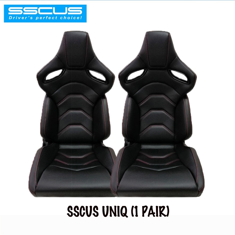 [1 Pair]SSCUS Sport Seat Uniq - Black | Shopee Malaysia