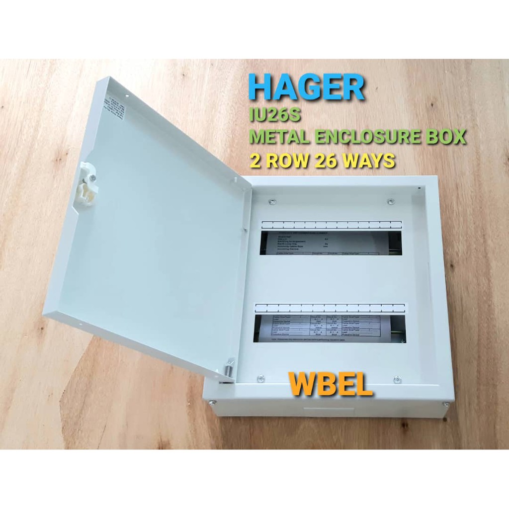 HAGER IU26S METAL ENCLOSURE BOX (2 ROW 26 WAYS) | Shopee Malaysia