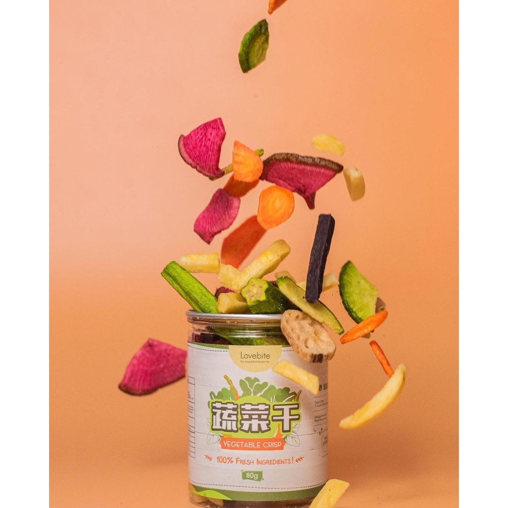 【Ready Stock 】100% Crunchy Dried Vegetables 保证脆口 蔬菜干 (80g) | Shopee ...