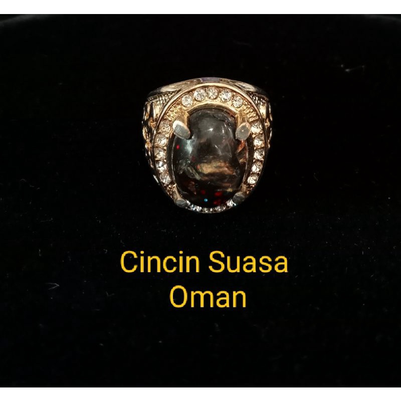 Cincin Suasa Batu Oman Greendust Zirconia Ring | Shopee Malaysia