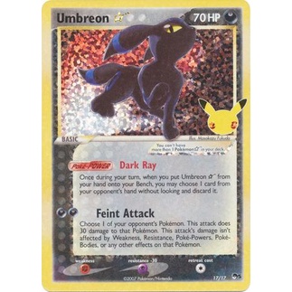 Umbreon Gold Star / UR / 17/17 / English 25th Celebrations (Pokemon TCG ...