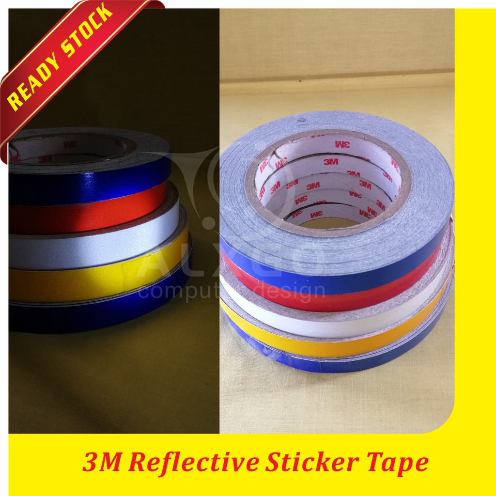 3M Reflective Tape Sticker Advertisement Grade Automotive 15MM x 5M ...