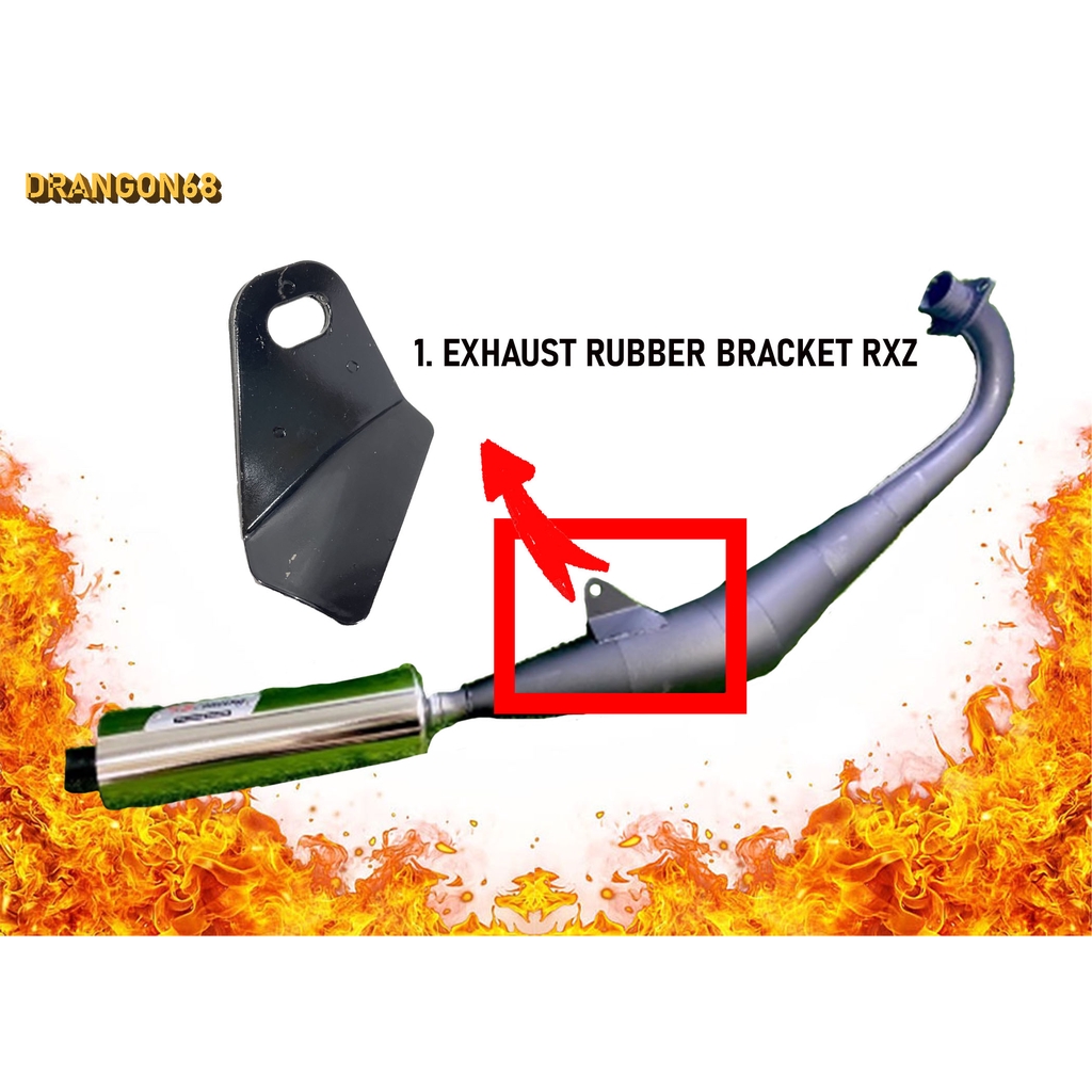 RXZ EXHAUST BRACKET/ EXHAUST RUBBER BRACKET READY STOCK | Shopee Malaysia