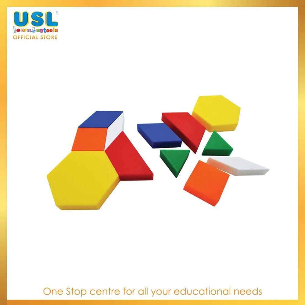 Pattern Blocks (H-1 cm)(250pcs) - Manipulative & Early Year | Math Toy ...