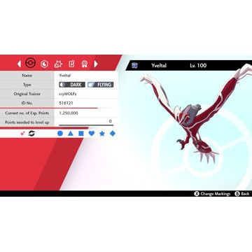 Pokemon Sword & Shield - 6IV SQUARE SHINY YVELTAL | Shopee Malaysia