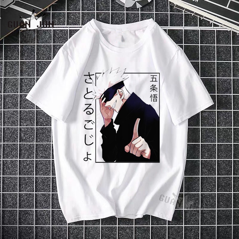 New Cotton Men T Shirt Jujutsu Kaisen Yuji Itadori Tops Japan Style ...