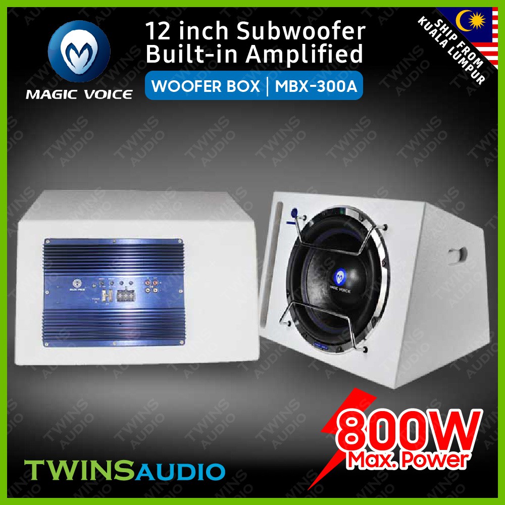 Magic Voice 12 inch Subwoofer with Built-in Amplified Woofer Box | MBX ...