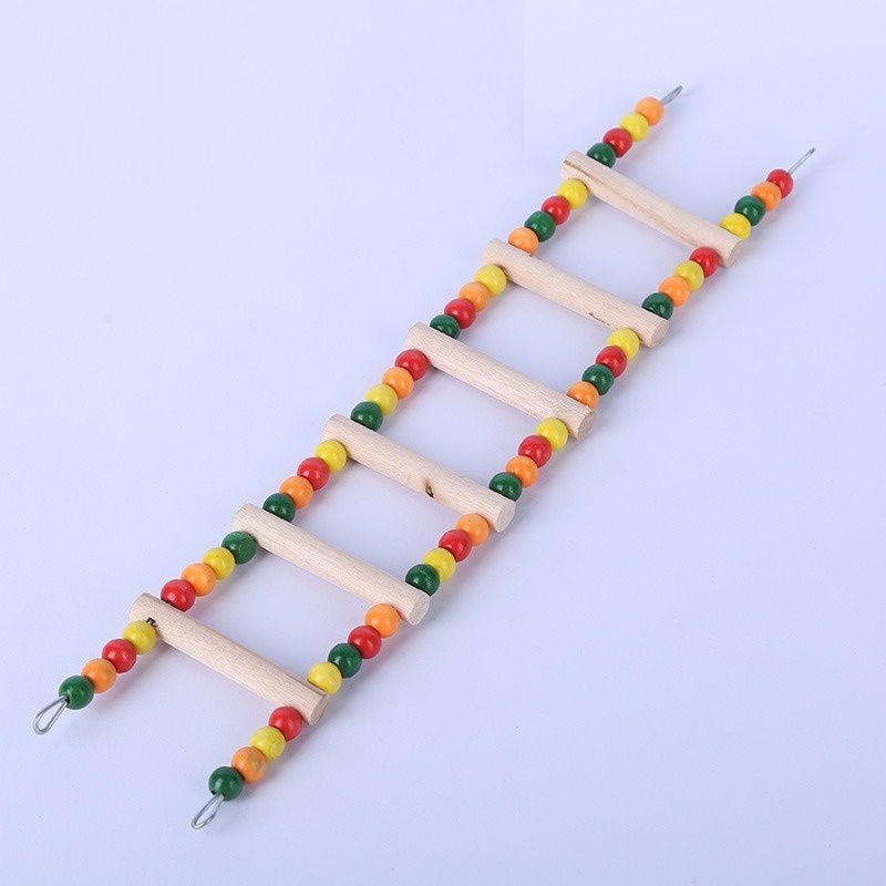 Wood Ladder Parrot Toys For Pet Bird Budgie Swing Cage Birds Ladder ...