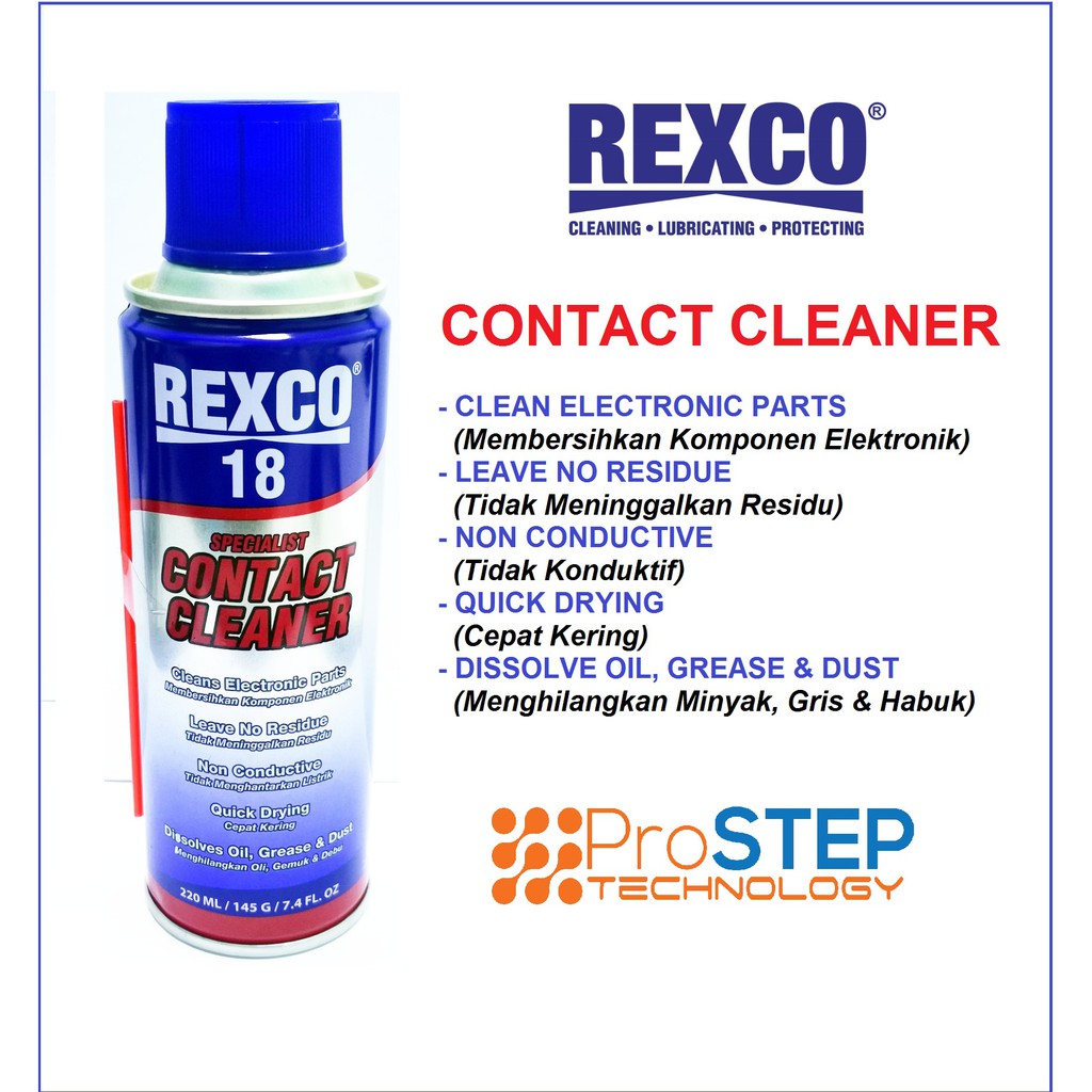 [100% ORIGINAL] REXCO 18 SPECIALIST CONTACT CLEANER 220ML / 500ML FOR ...