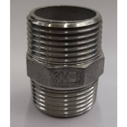 Stainless Steel SUS304 Nipple Pipe Fitting 25mm 1 inch | Shopee Malaysia