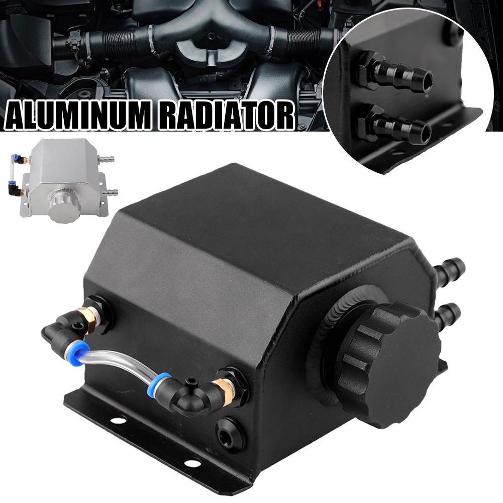 1L Universal Aluminum Radiator Coolant Overflow Expansion Tank Recovery ...