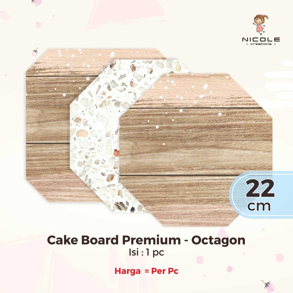 Cake Board/Cake Board/Cake Board/Cake Mat/Bottom Cake Premium Octagon ...