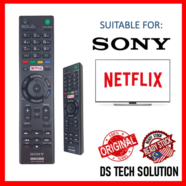 ORIGINAL SONY SMART TV REMOTE CONTROL [M'SIA STOCK] REPLACEMENT WITH ...