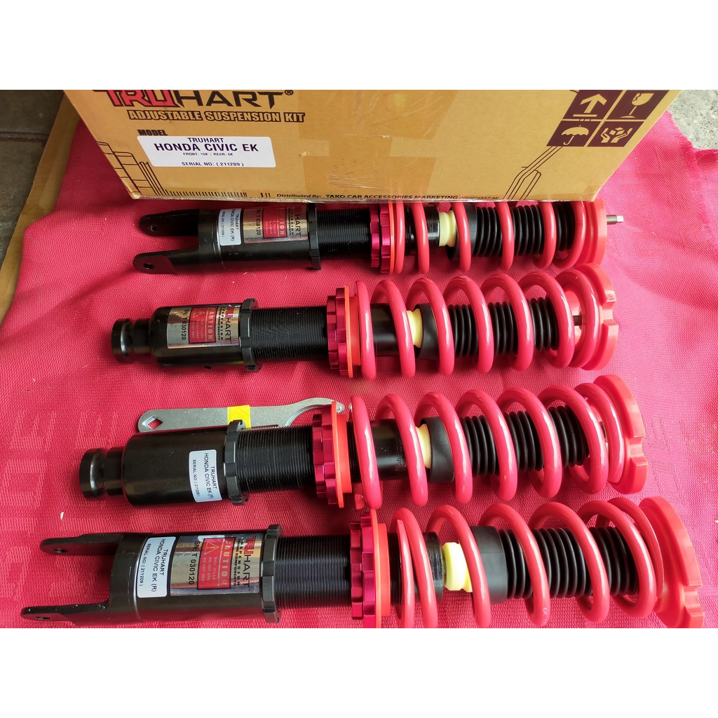 Honda Civic EK Adjustable High Low Body Shift Absorber Spring Set ...