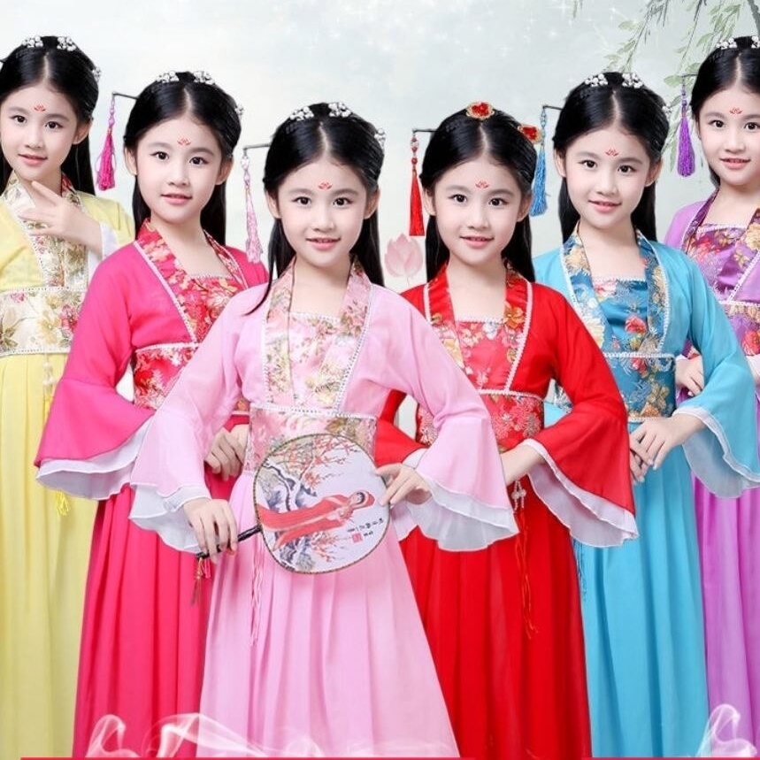 Children's clothing ancient costume skirt goddess Chang'e ancient ...