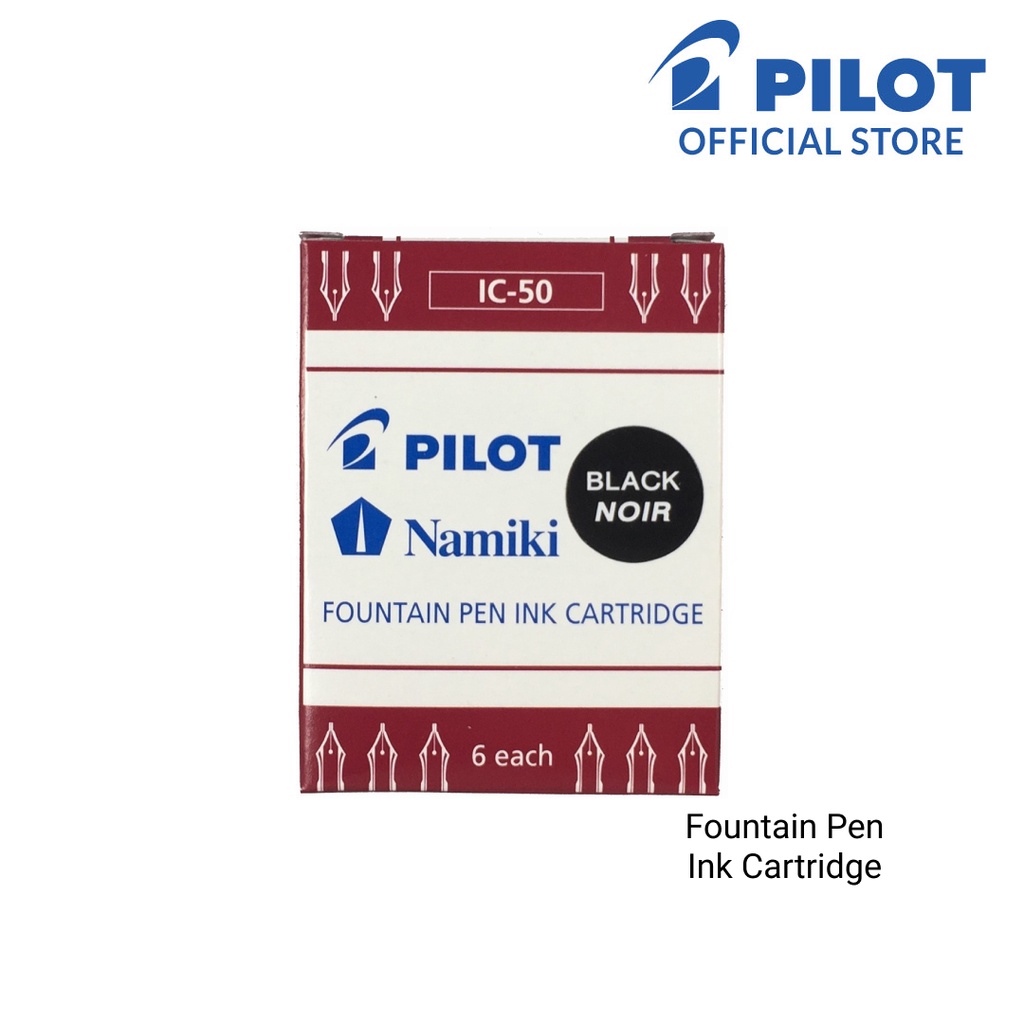 Pilot Pen Fountain Pen Ink Cartridge (6 Pieces) IC-50 | Shopee Malaysia