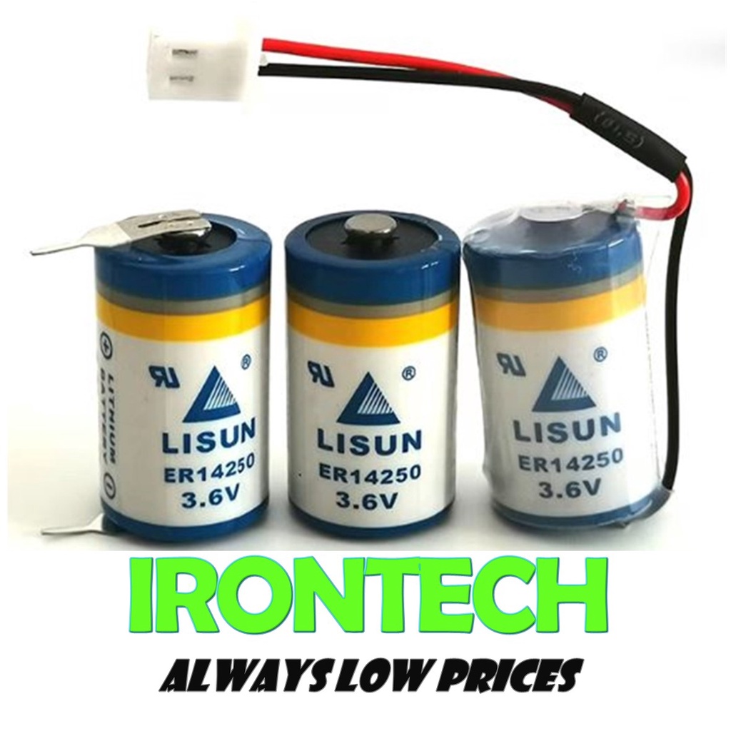 New Original LISUN ER14250 3.6V 1/2AA 1200mah Delta PLC battery Lixing ...