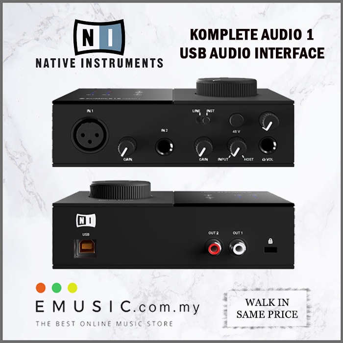 Native Instruments Komplete Audio 1 USB Audio Interface | Shopee Malaysia