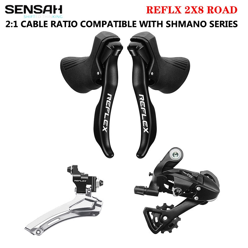 SENSAH groupset REFLEX 2x8 speed brake lever for road bike shifter ...