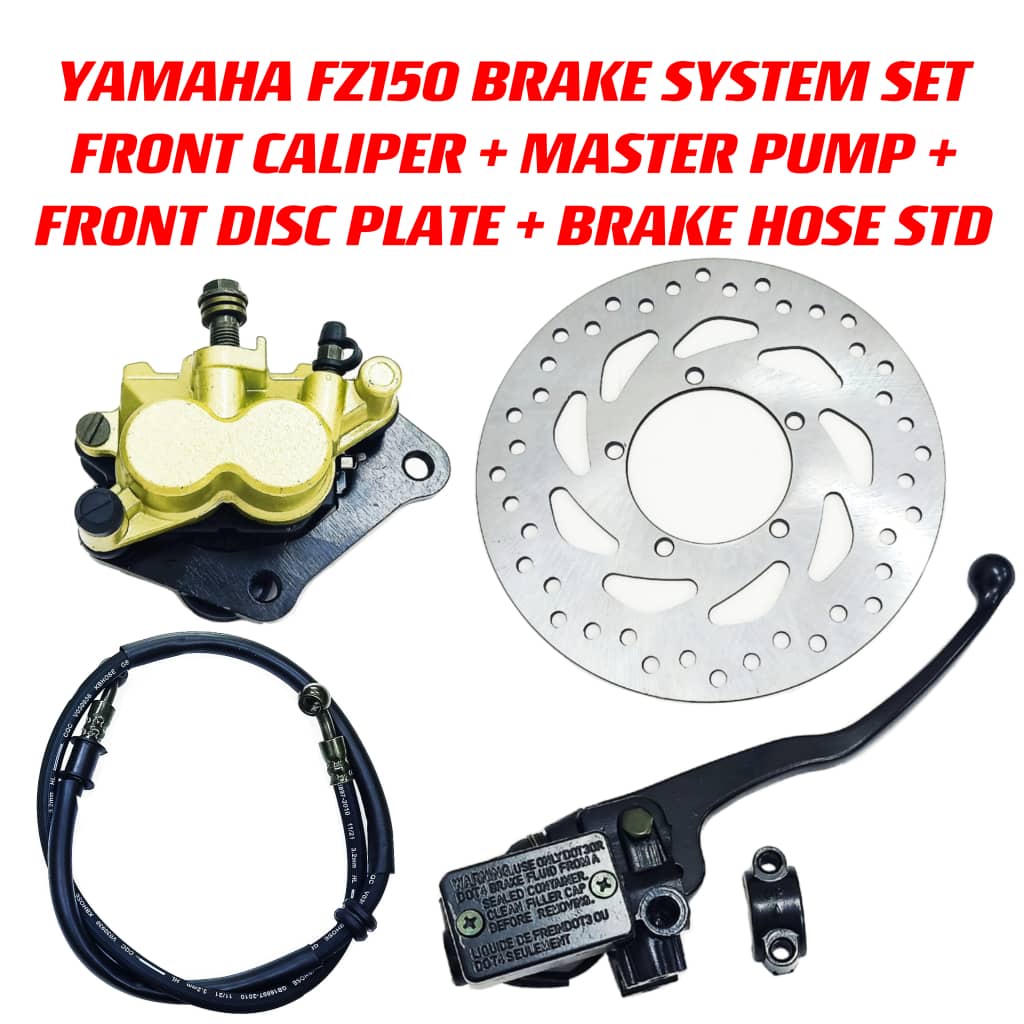 Yamaha FZ150 FZ 150 Front Disc Brake Pump Set Master Pump Caliper Disc ...