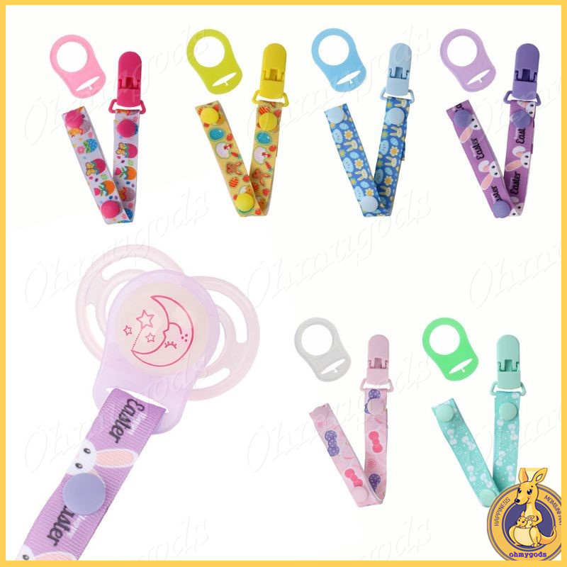 Baby Pacifier Chain with Holder Clip Adapter for MAM Rings Soother ...