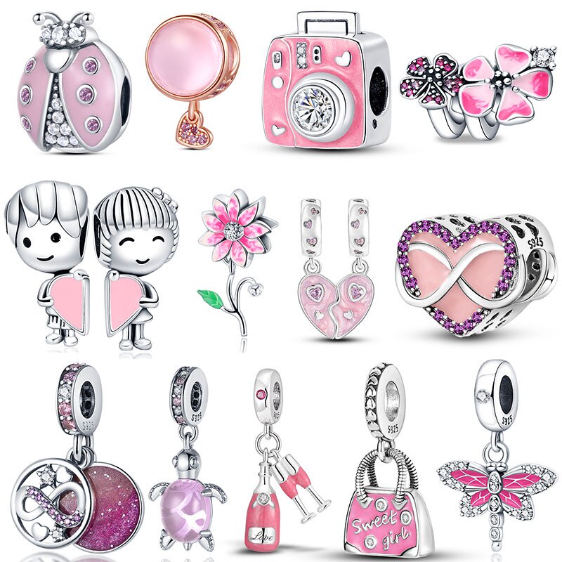 Pandora Cute Charm Beads Suitable For The Original Bracelet 100% 925 ...
