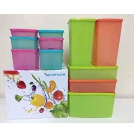 Tupperware Ultimate Square Round Set - 11 Units | Shopee Malaysia