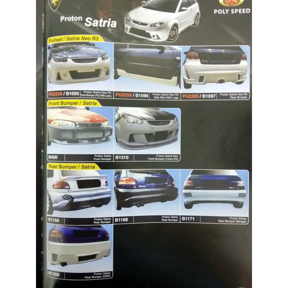bodykit proton satria bodykit murah betong bodykit (katalog) | Shopee ...