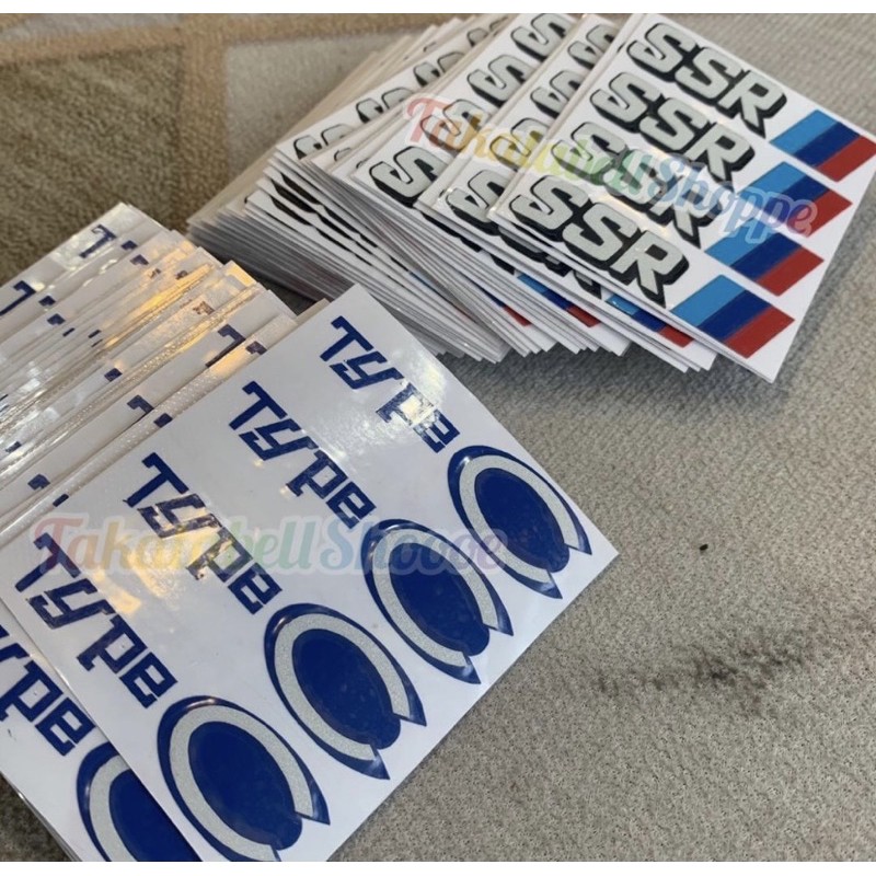 (Ready stock)Sticker SSR TYPE C/sticker rim type C/sticker sport rim ...