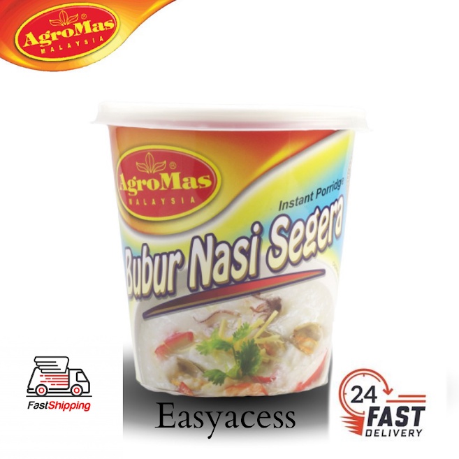 agromas Bubur Nasi Segera Perisa Ayam | Instant Porridge With Chicken ...