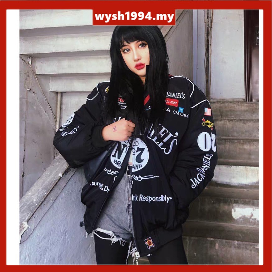 Embroidery Harajuku F1 Racing Cycling Clothing Male Female Motorcycle ...