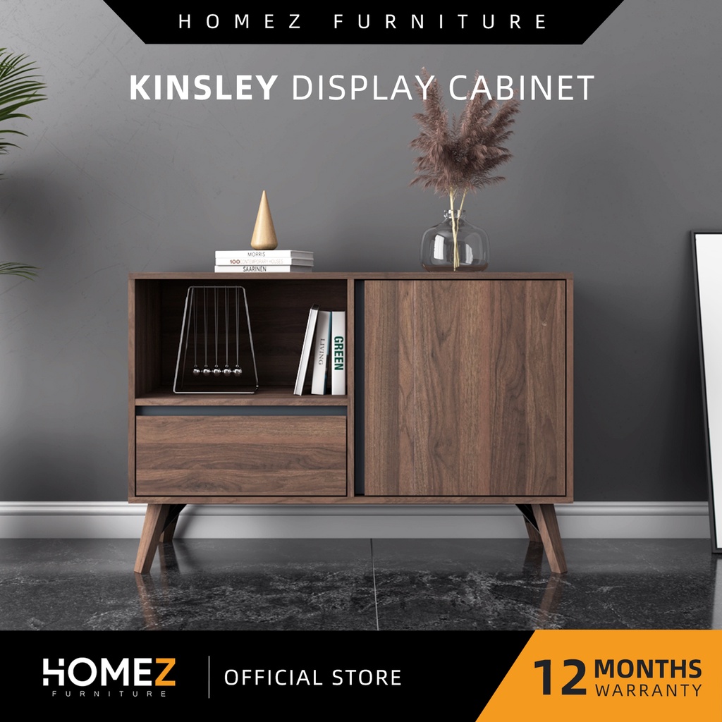 [FREE Shipping] Homez Kinsley Series Display Cabinet with 1 Door and ...