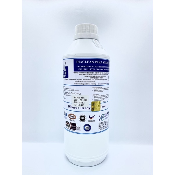 DIACLEAN SANITIZE LIQUID ( Fogging Smoke) / CECAIR SANITASI ( Semburan ...