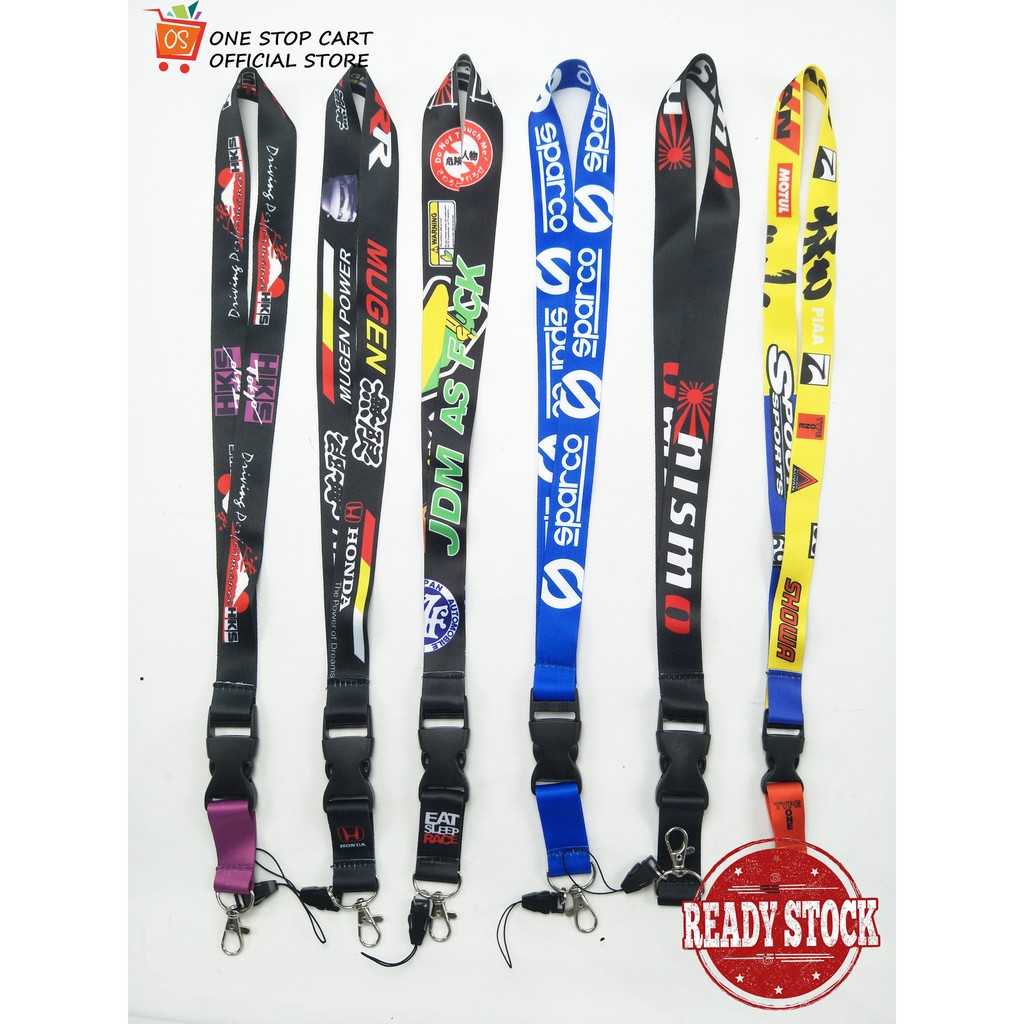 🇲🇾NECK LANYARD BRIDE TAKATA TRD MITSUBISHI STI RALLIART CUSCO BREMBO NISMO PASSWORD JDM MUGEN ...