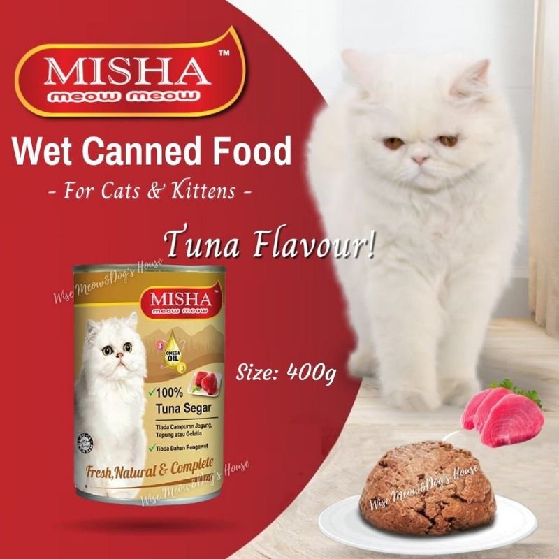 Misha Can Cat Wet Food Tuna 400g | Shopee Malaysia