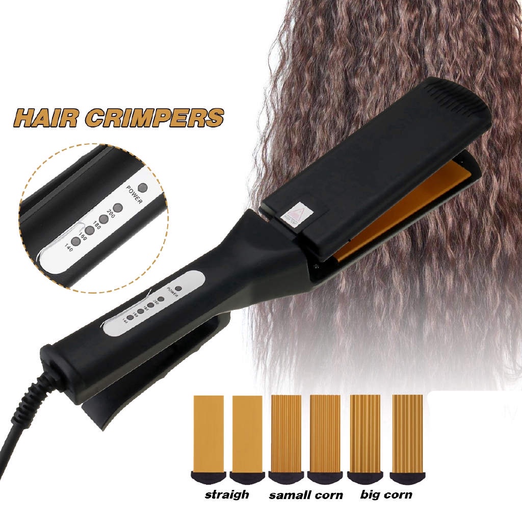 Sptrade 3 in 1 Hair Salon Wave Straightener Curler Ceramic Curling ...