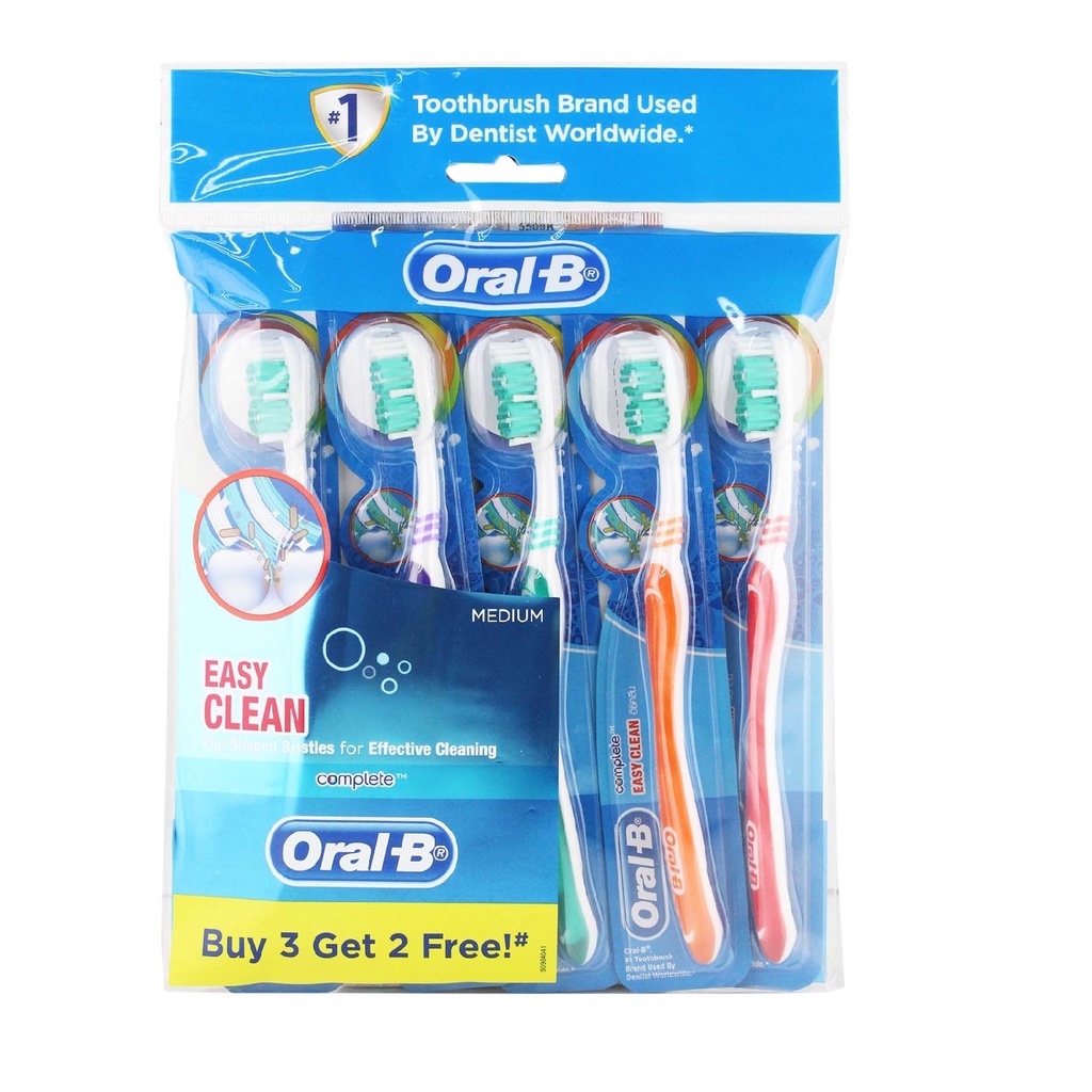 Oral B Complete Easy Clean Toothbrush - 2 Variants [Buy 3 Get 2 Free ...