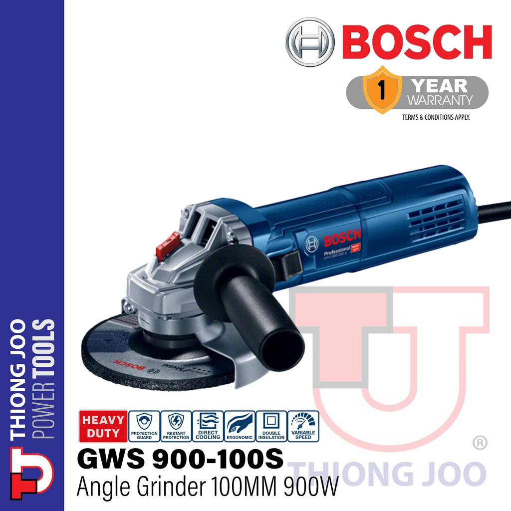 BOSCH GWS 900-100S ANGLE GRINDER 100MM | Shopee Malaysia