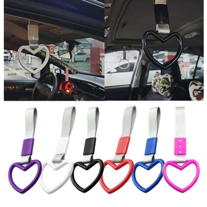 Tsurikawa Ring Heart JDM Train Bus Handle Hand Strap Drift Charm Strap ...