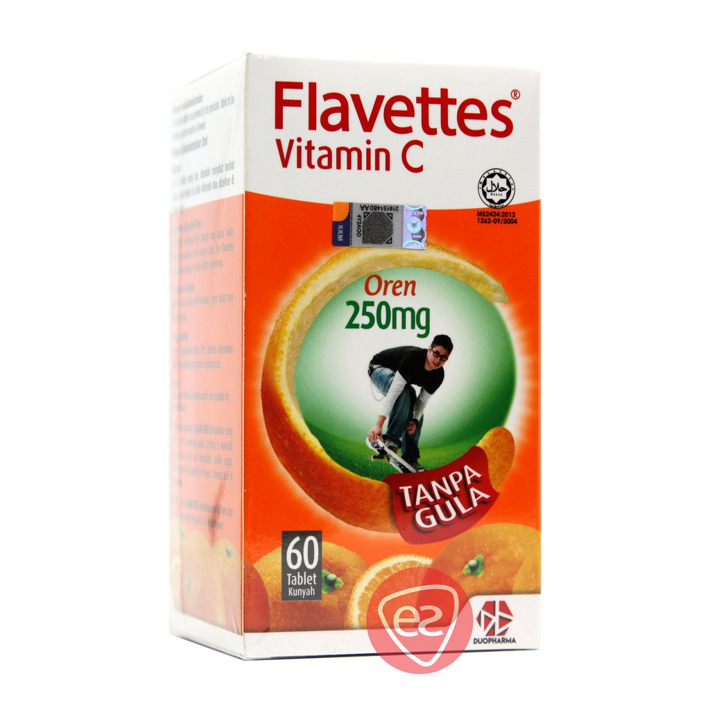 FLAVETTES VITAMIN C 250MG SUGAR FREE CHEWABLE TABLET 60S (ORANGE ...
