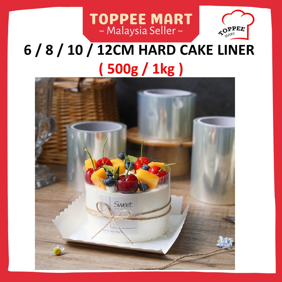 6/8/10/12cm x 500g or 1kg Transparent hard cake rim wrapper HIGH HD ...