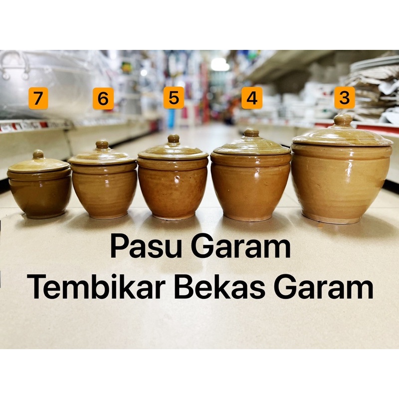 Pasu Garam / Tembikar Bekas Garam Tanah Liat /Bekas Kunyit Asam Jawa ...