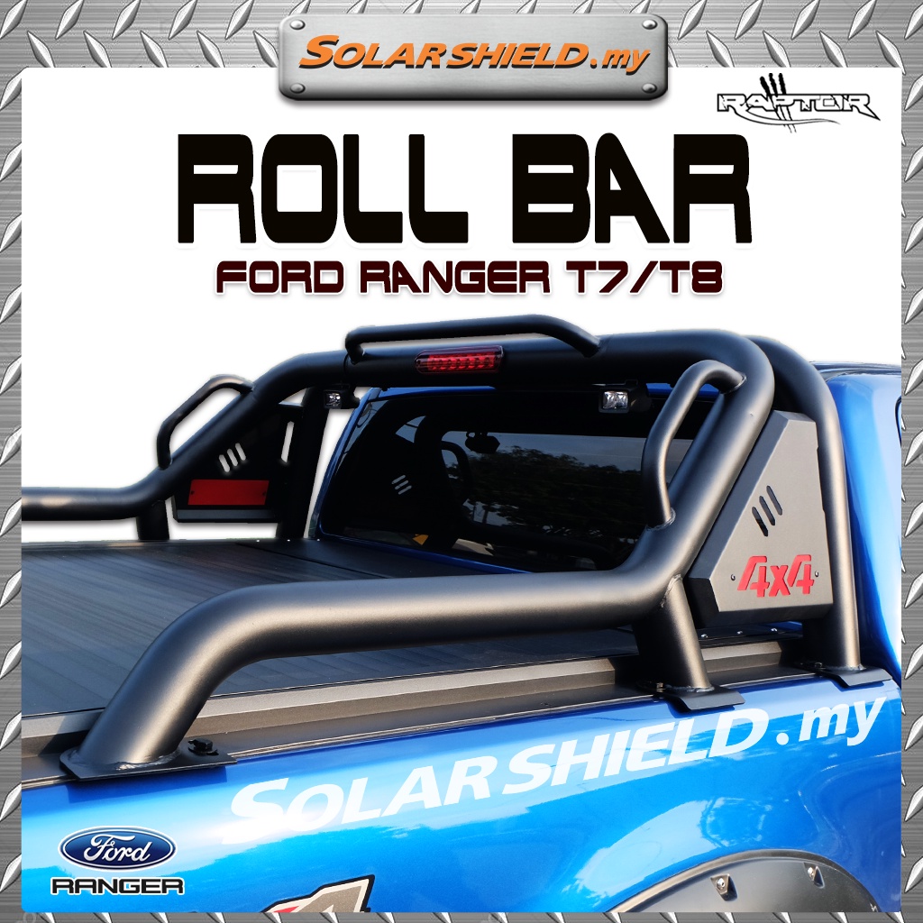Ford Ranger T6/T7/T8, Wildtrack,Raptor 4X4 Roll Bar Sport Bar With ...