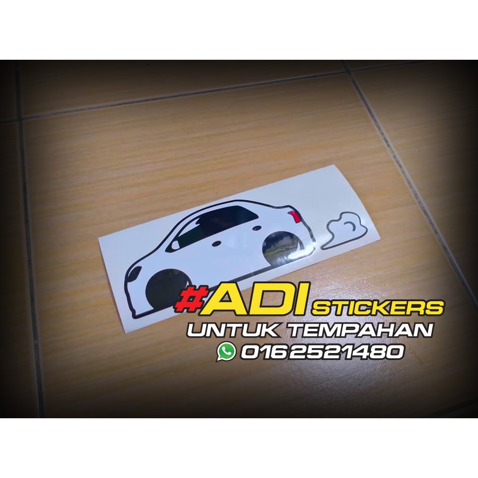 Sticker vios cermin belakang #ncp93 #viosdugong | Shopee Malaysia