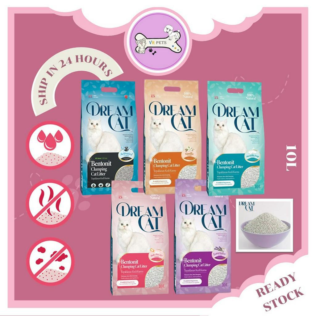 Dream Cat Bentonite Clumping Cat Litter 10L - Cat Sand / Cat Litter ...