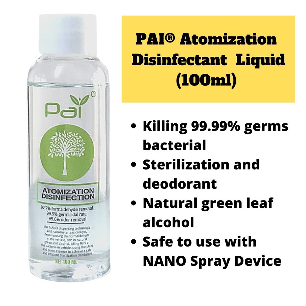 Nano Mist Liquid PAI Green Leaf Alcohol Sanitizer Disinfection Water ...