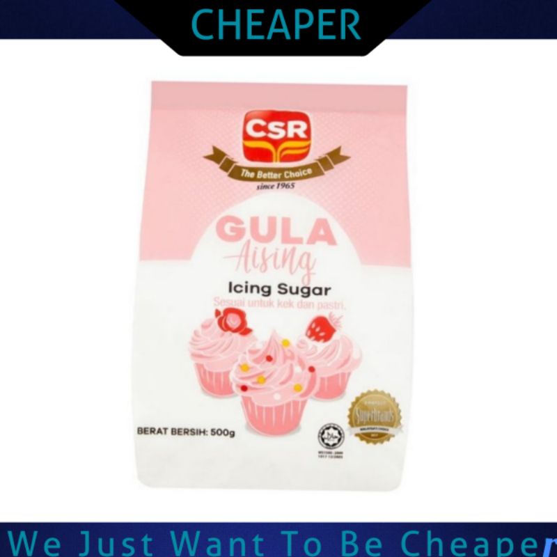 Csr Icing Sugar / Gula Aising Powder Premium 500g(MURAH) | Shopee Malaysia